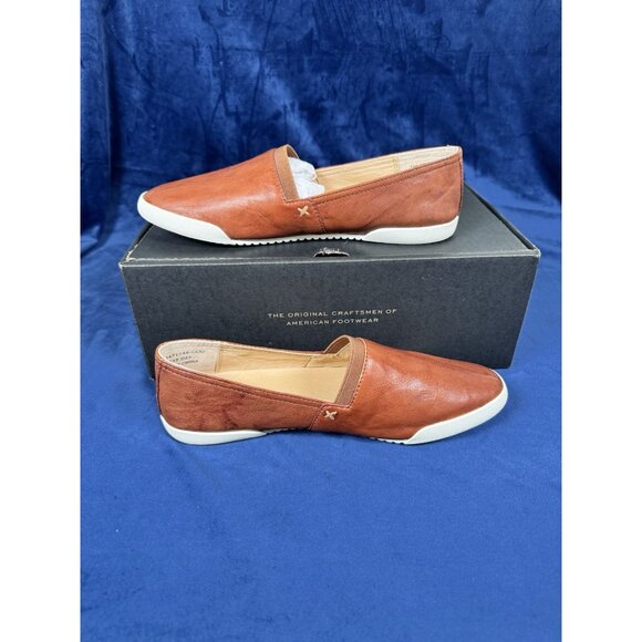 Frye | Shoes | Frye Melanie Womens Slipon Leather Sneaker Cognac Brown ...